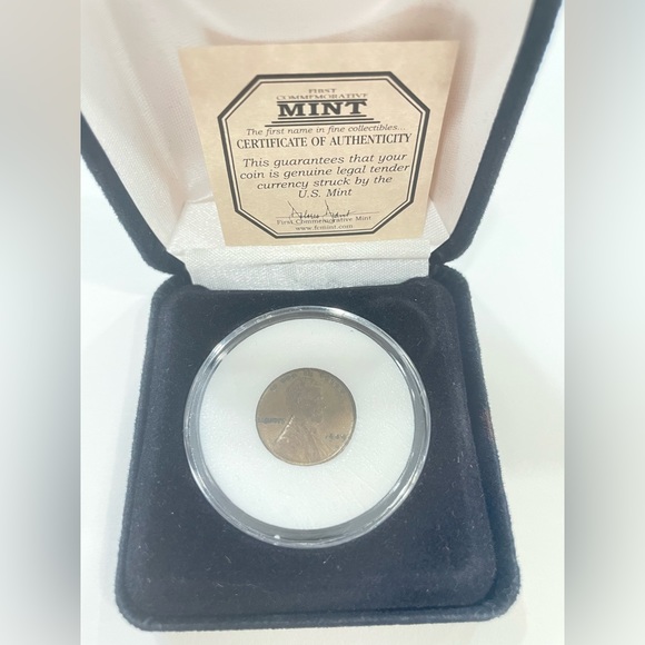United States | Art | 99 Vbd Wheat Penny With Display Case | Poshmark
